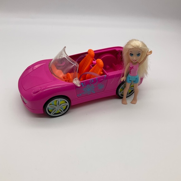 Mattel | Toys | Polly Pocket Long Hair Doll And Car | Poshmark